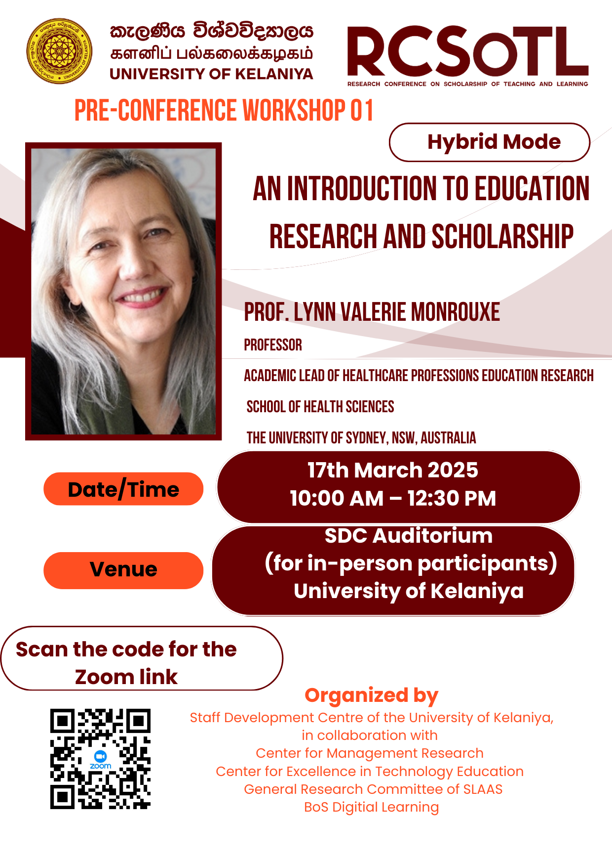 Pre-Conference Workshop 1